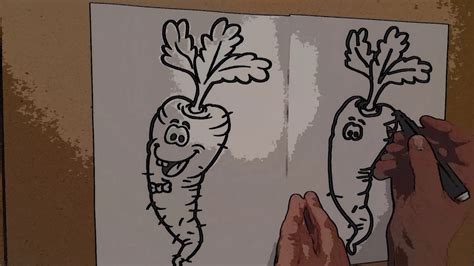 Как да нарисувам морков рисувам морков картинка за оцветяване видео