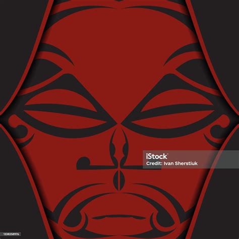 신장식의 마스크와 로고를 위한 장소가 있는 검은 색 배너 엽서의 인쇄 가능한 디자인을 위한 템플릿 마야에 대한 스톡 벡터 아트 및 기타 이미지 Istock