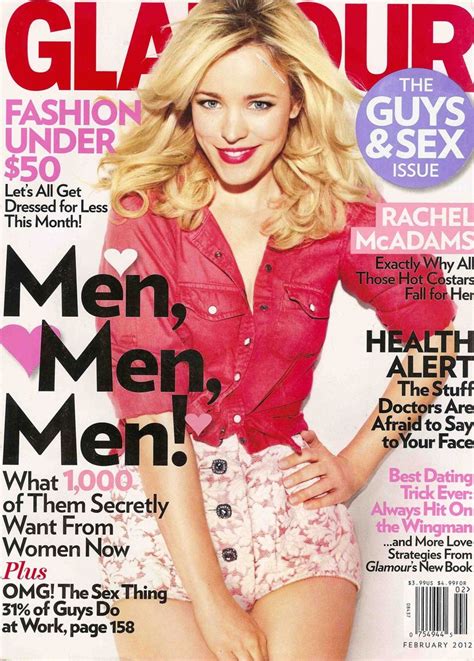 Glamour Magazine Cover Glamour Editorial Featuring Rachel Mcadams
