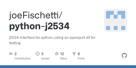 Github Joefischettipython J2534 J2534 Interface For Python Using