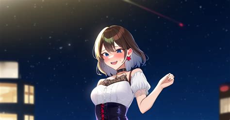 美女 終電逃しちゃった 絵師たかのイラスト Pixiv