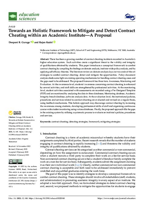 Pdf Towards An Holistic Framework To Mitigate And Detect Contract