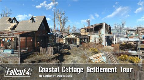 Fallout 4 Coastal Cottage Settlement Build Tour Youtube