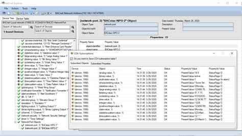 Cimetrics Bacnet Explorer