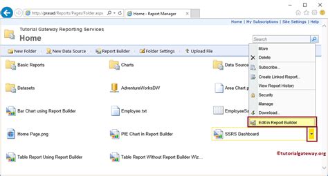 Linked Reports In SSRS
