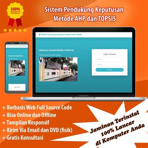 Jual Aplikasi Atau Source Code Spk Pemilihan Siswa Terbaik Dengan Metode Ahp Dan Topsis Berbasis
