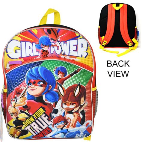 Upd Inc Miraculous Ladybug Backpack With Pocket And Compartments