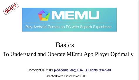 Guide Pdf Basics To Understand And Operate Memu App Player Optimally