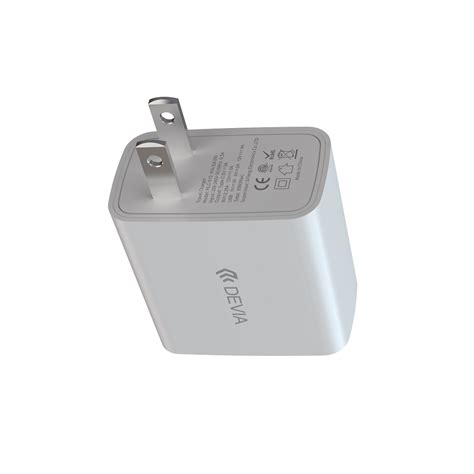 smart series pd and qc usb and type c quick wall charger us plug ⚡20w devia canada