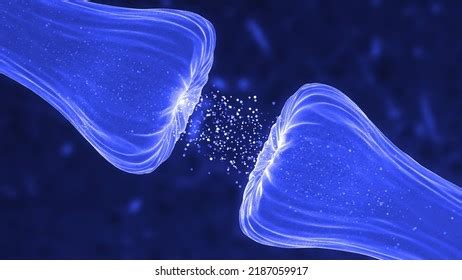 Neuronal Synapse Activity Animation 3d Illustration Stock Illustration