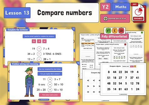 Year 2 Place Value Compare Numbers Lesson 13 Grammarsaurus