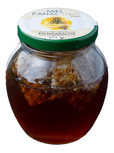 Miel De Abejas 100 Pura Con Panal Por 350 Gr Mercadolibre
