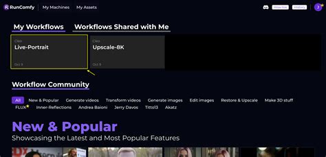 RunComfy ComfyUI Workflow Cloud Save And Sharing Features