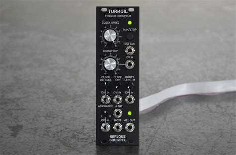 Nervous Squirrel Turmoil Module Brings Trigger Delay Skip And Ratcheting To Eurorack Synthtopia