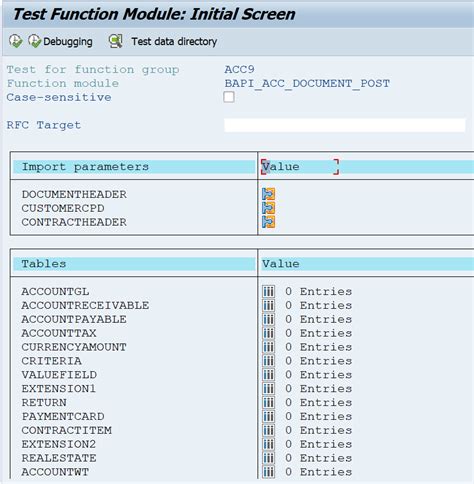 bapi acc document post post accounting document in sap