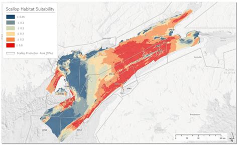 Species Distribution Model Indicating Habitat Suitability For Sea