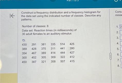 K Construct A Frequency Distribution And A Frequency Chegg