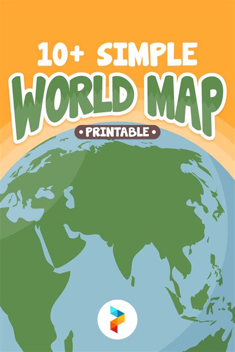 Printable Simple World Map