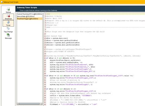 Scheduled Script Every Morning Ignition Inductive Automation Forum