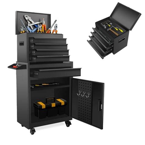 Tuffiom Heavy Duty 5 Drawer Mobile Tool Chest Lockable Storage