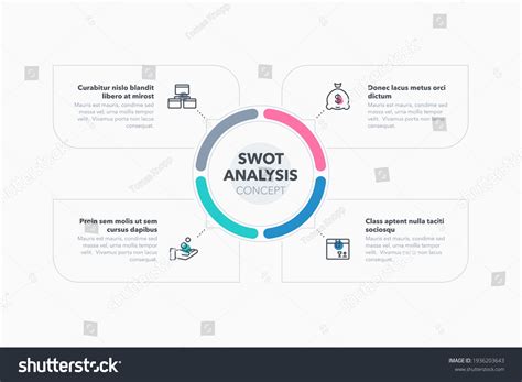 Simple Concept Swot Analysis Concept Four Stock Vector Royalty Free 1936203643 Shutterstock