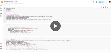 machinelearning randomforest ai cybersecurity fakeprofiles