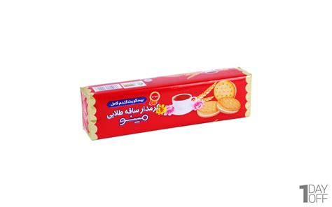 خرید بیسکویت ساقه طلایی کرم دار مینو مقدار 192 گرم عمده و خرده وان