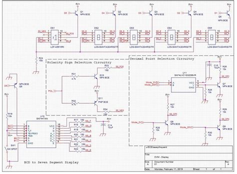 First Ever Pcb Digital Voltmeter Schematic Review R