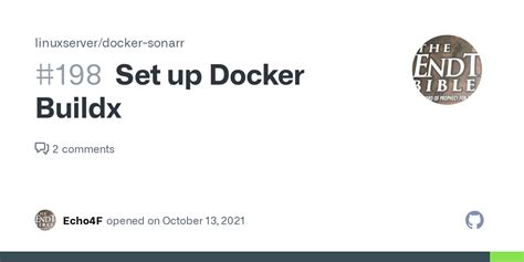 Set Up Docker Buildx Issue 198 Linuxserver Docker Sonarr GitHub
