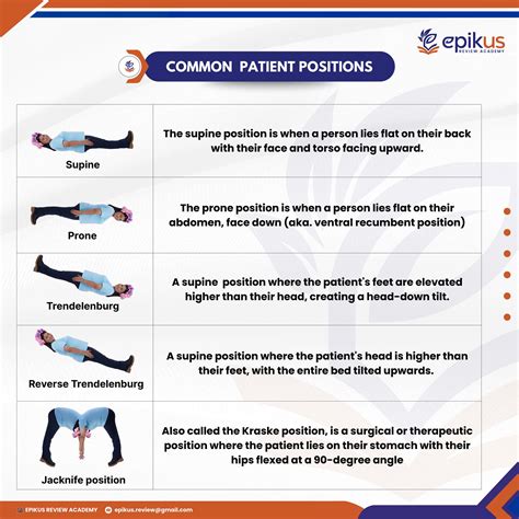 Epikus Common Patient Positions 🛌 1 Supine Position Definition The