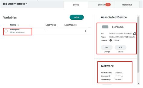 IoT Based Anemometer Using ESP Arduino IoT Cloud