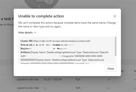 Update Errors When Trying To Connect New Workspace Microsoft Fabric Community