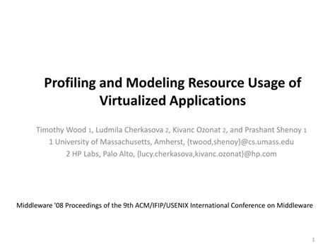 ppt profiling and modeling resource usage of virtualized applications