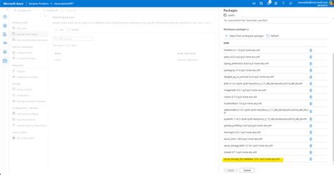 install third party whl packages within apache spark cluster running