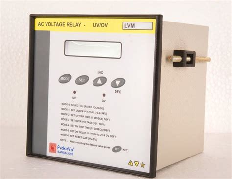 Microprocessor Based Over Voltage Relay 3w At Best Price In Bangalore