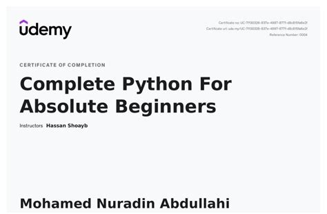 Mohamed Nuradin Abdullahi On Linkedin Successfully Completed The