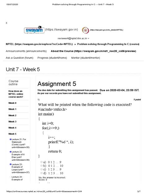 noc20 cs06 week 05 assignment 01 pdf mathematics computer science