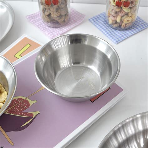 키친유 캠핑 미피 스텐 공기 국산 스텐 304 밥 그릇 차박 피크닉 앞접시 유아 어린이 캐릭터식기 위시버킷