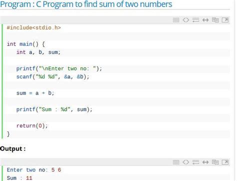 Read two numbers from user input. Then, print the sum of those numbers. Hint -- Copy/paste the ...