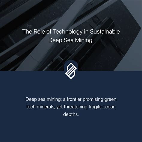 The Role Of Technology In Sustainable Deep Sea Mining → Scenario
