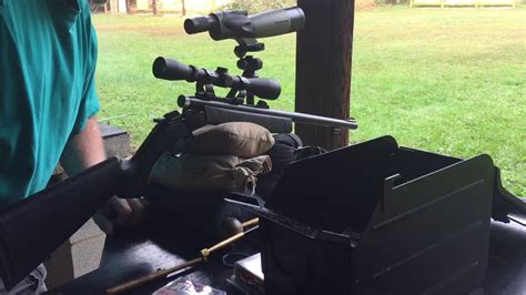 CVA Wolf Inline Muzzleloader Range Review, 1 3/8" Group With Traditions Hornady XTP Hunter - YouTube