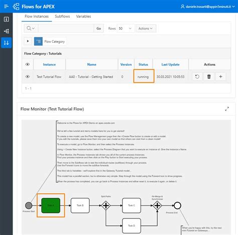 oracle apex workflow manager con flows for apex