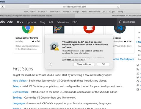 Downloading On Mac · Issue 88260 · Microsoftvscode · Github