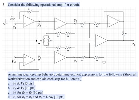 Solved Consider The Following Operational Amplifier Circuit Chegg