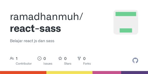 github ramadhanmuh react sass belajar react js dan sass