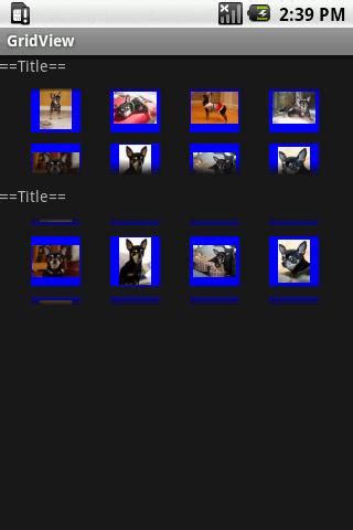 Android Multiple Gridview In The Layout Stack Overflow