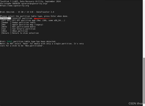 Testdisk恢复分区 Testdisk恢复分区教程 Csdn博客