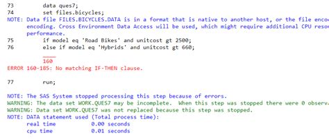 What Is Wrong With These If And Else If Statements Sas Support