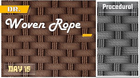 Woven Rope Procedural Shader BlenderNation