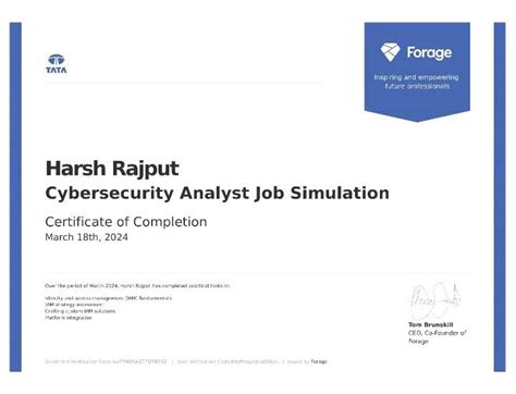 Harsh Rajput On Linkedin Excited To Announce That I Have Recently Earned The Cybersecurity Analyst…